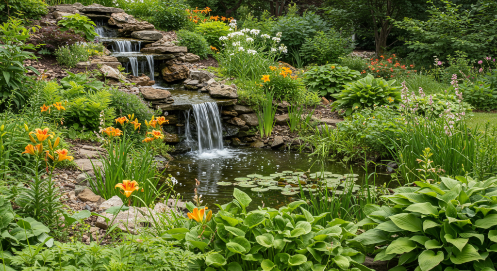Creation Cascade Bassin Jardin